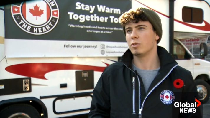 Stay Warm Together Tour: Global News Montreal – Toques From The Heart