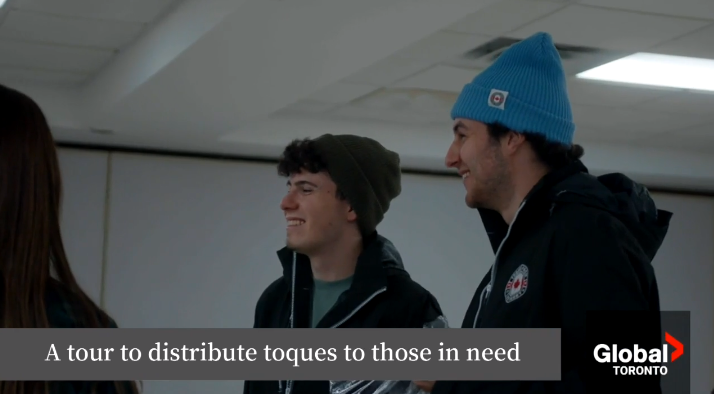 Stay Warm Together Tour: Global News Toronto – Toques From The Heart